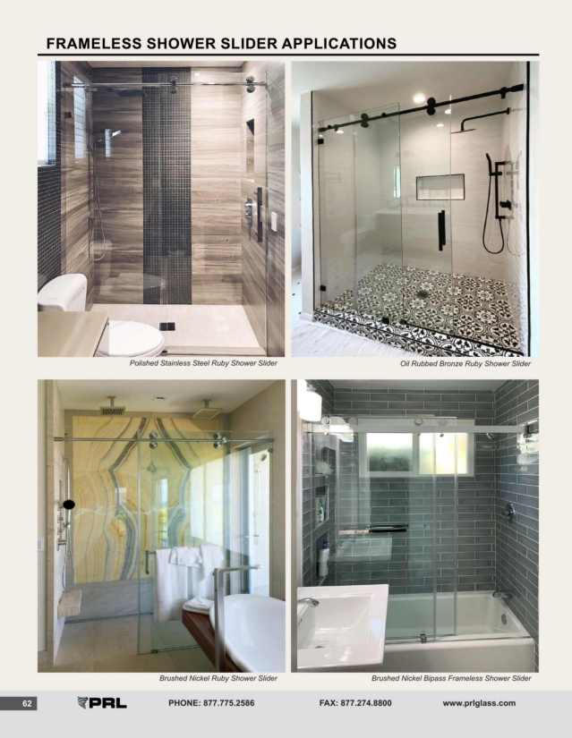 PRL Glass Systems, Inc., Catalogs, 2023 Shower / Steam Unit Catalog | ARCAT