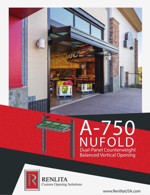 Renlita Doors North America, LLC, Catalogs, A-750 Nufold | ARCAT