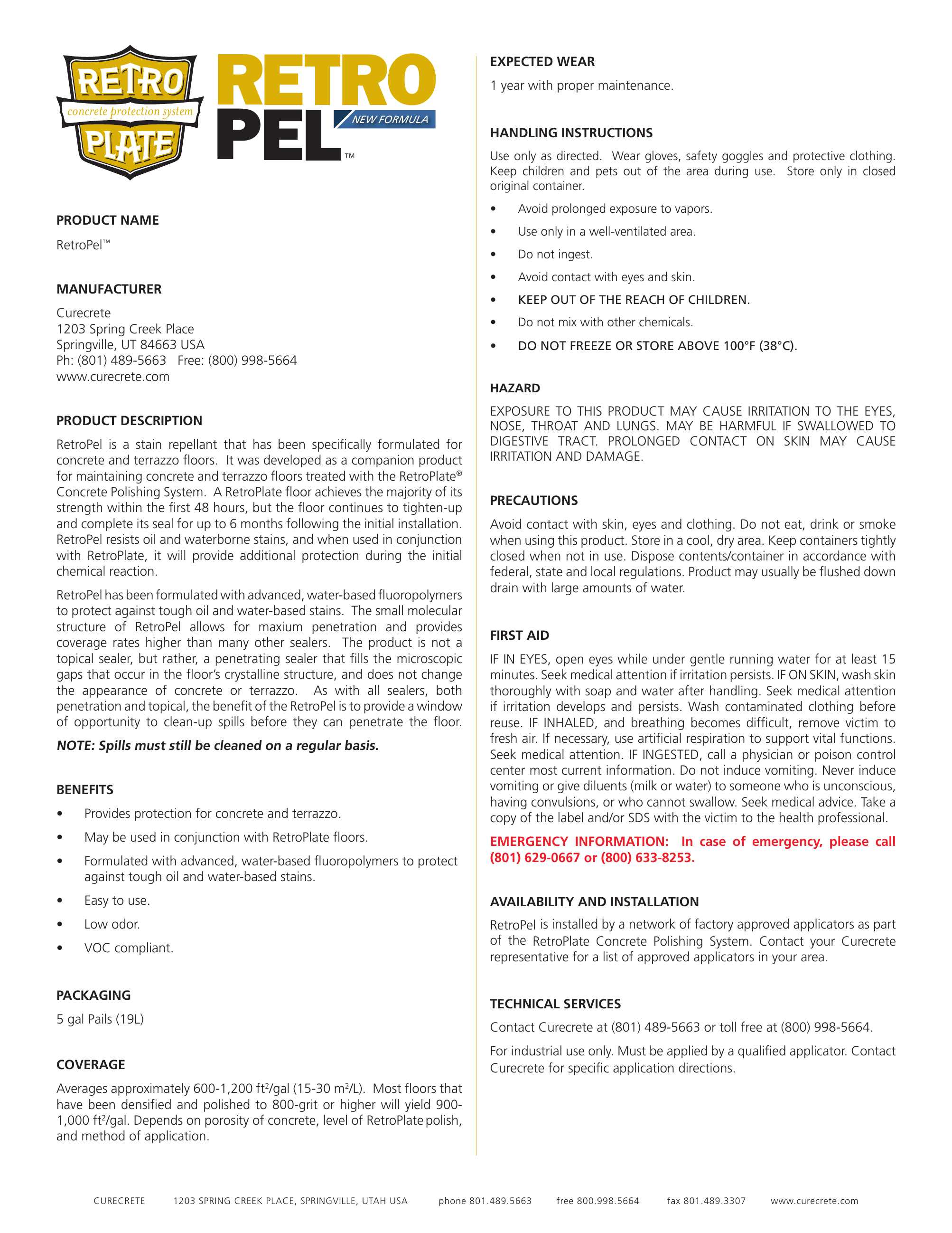 RetroPlate Concrete Polishing System®, Catalogs, RetroPel | ARCAT