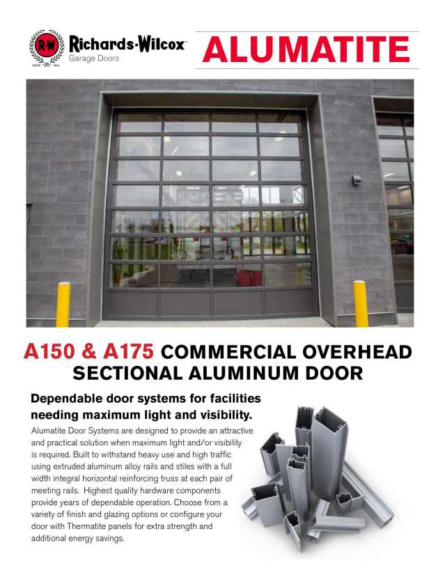 Richards-Wilcox Canada, Catalogs, Alumatite | ARCAT