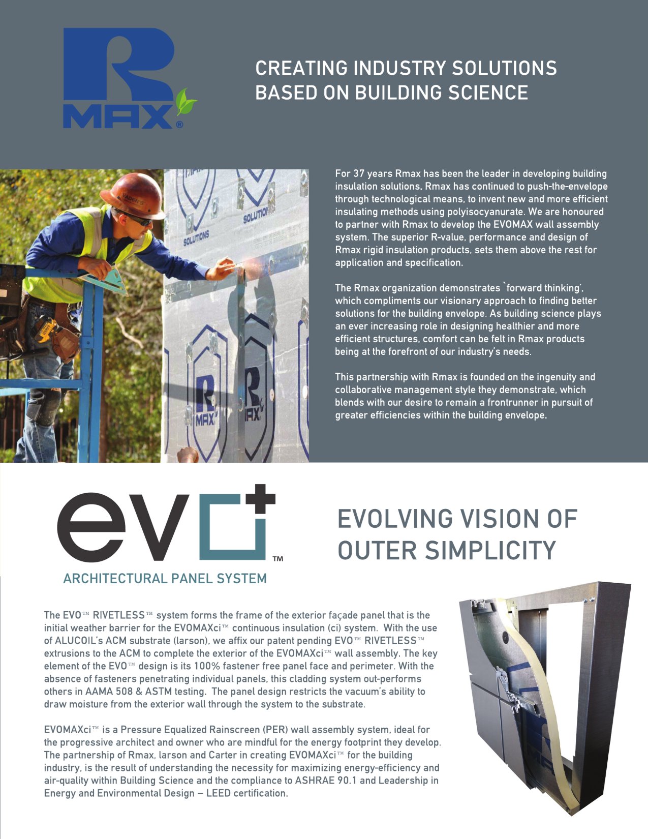 Rmax, A Business Unit of the Sika Corporation, Catalogs, EVOMAXci™ System - The 4E Wall Assembly ...