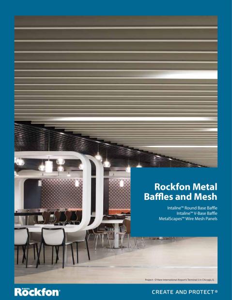 Rockfon, Catalogs, Rockfon Metal Baffles and Mesh | ARCAT