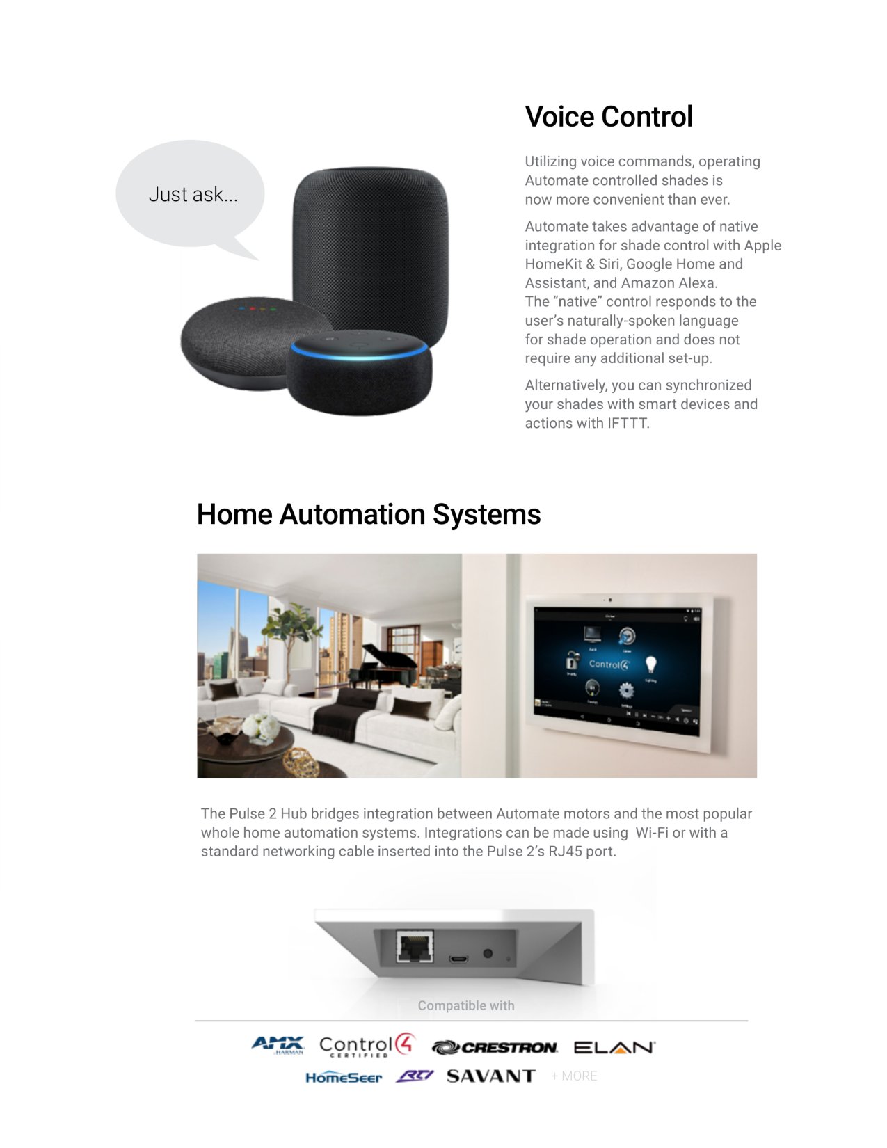 Rollease Acmeda, Catalogs, Automate Brochure | ARCAT
