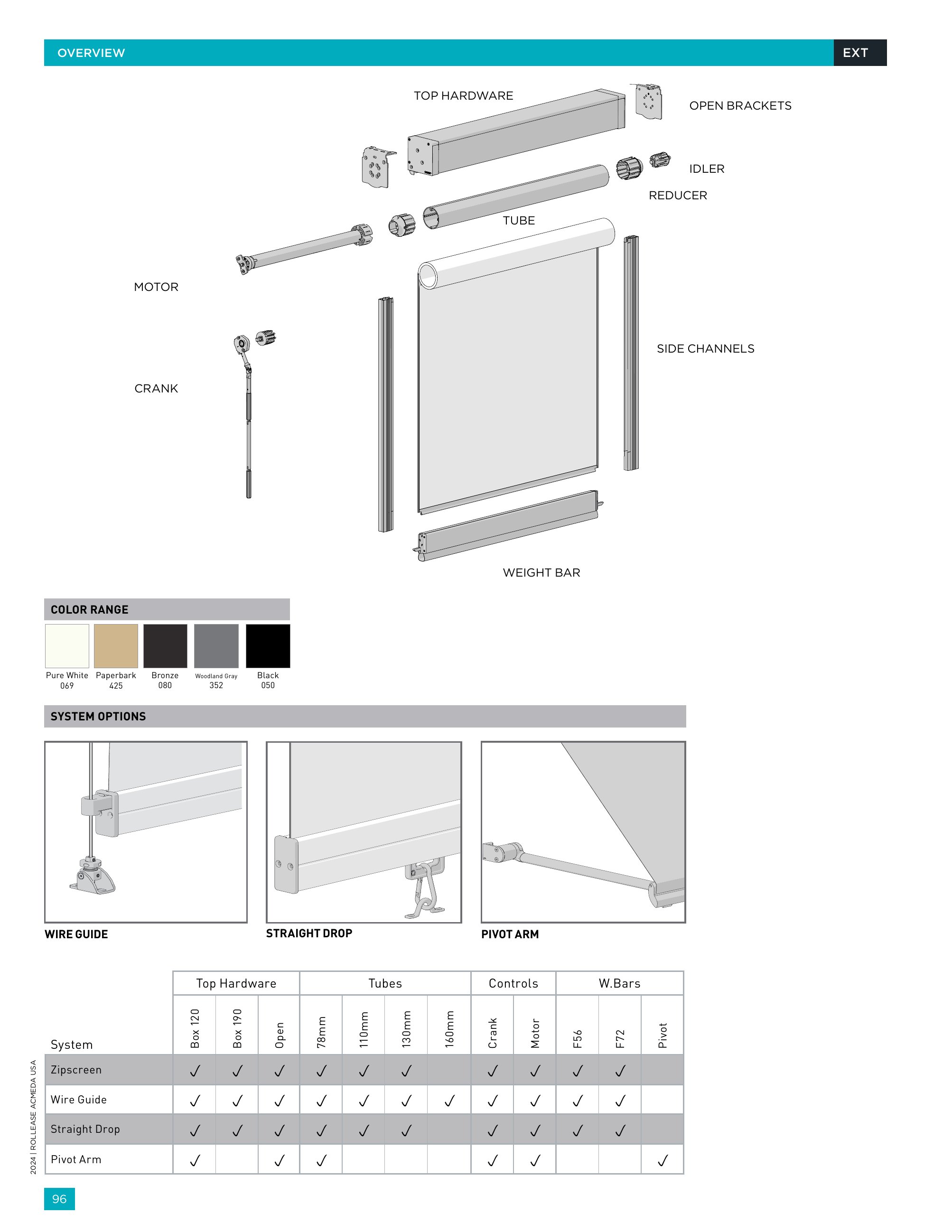 Rollease Acmeda, Catalogs, Outdoor Shades | ARCAT