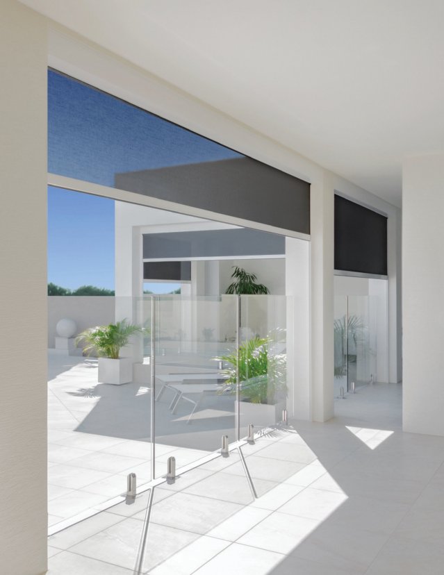 Rollease Acmeda, Catalogs, ZipScreen Exterior Shade | ARCAT