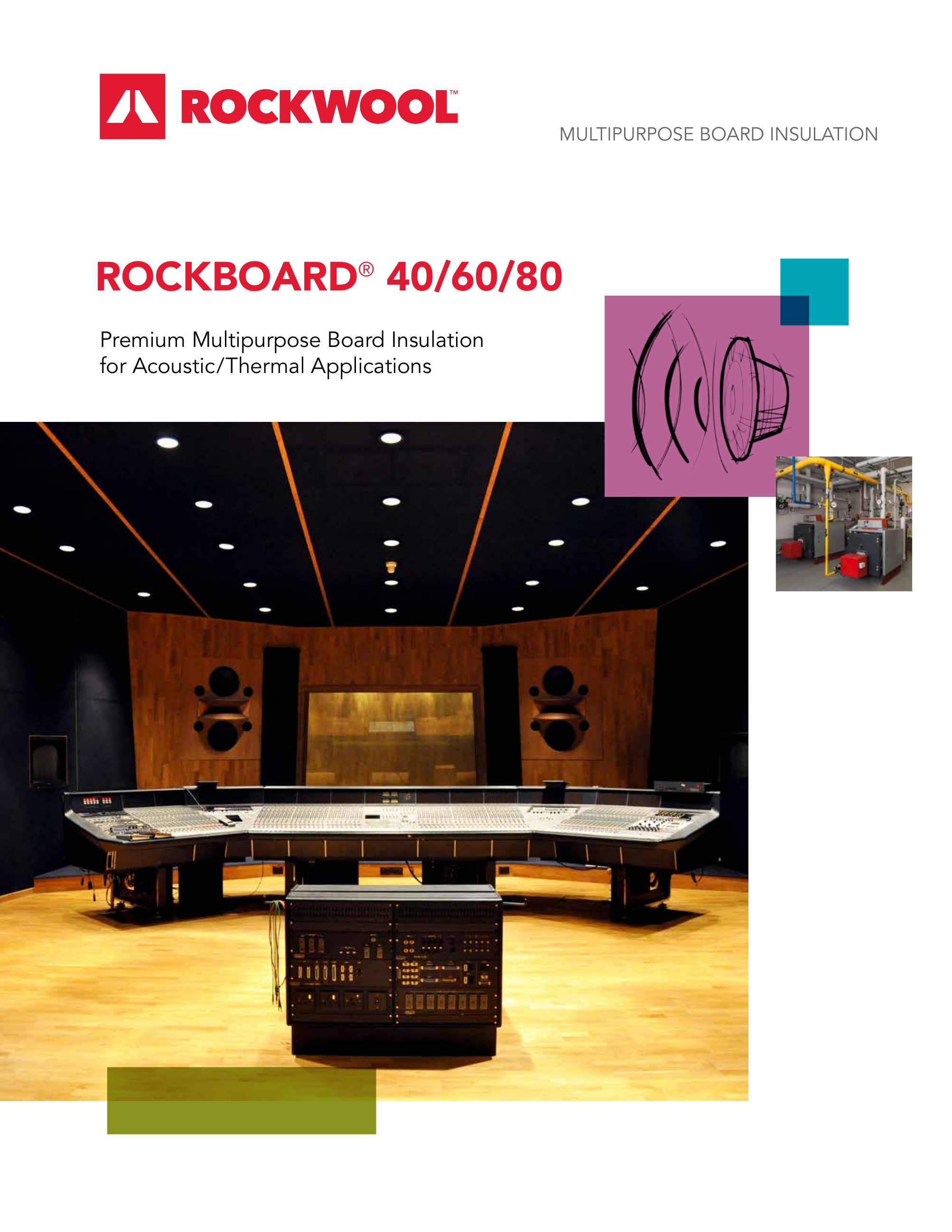 ROCKWOOL™, Catalogs, ROCKBOARD 40/60/80 | ARCAT