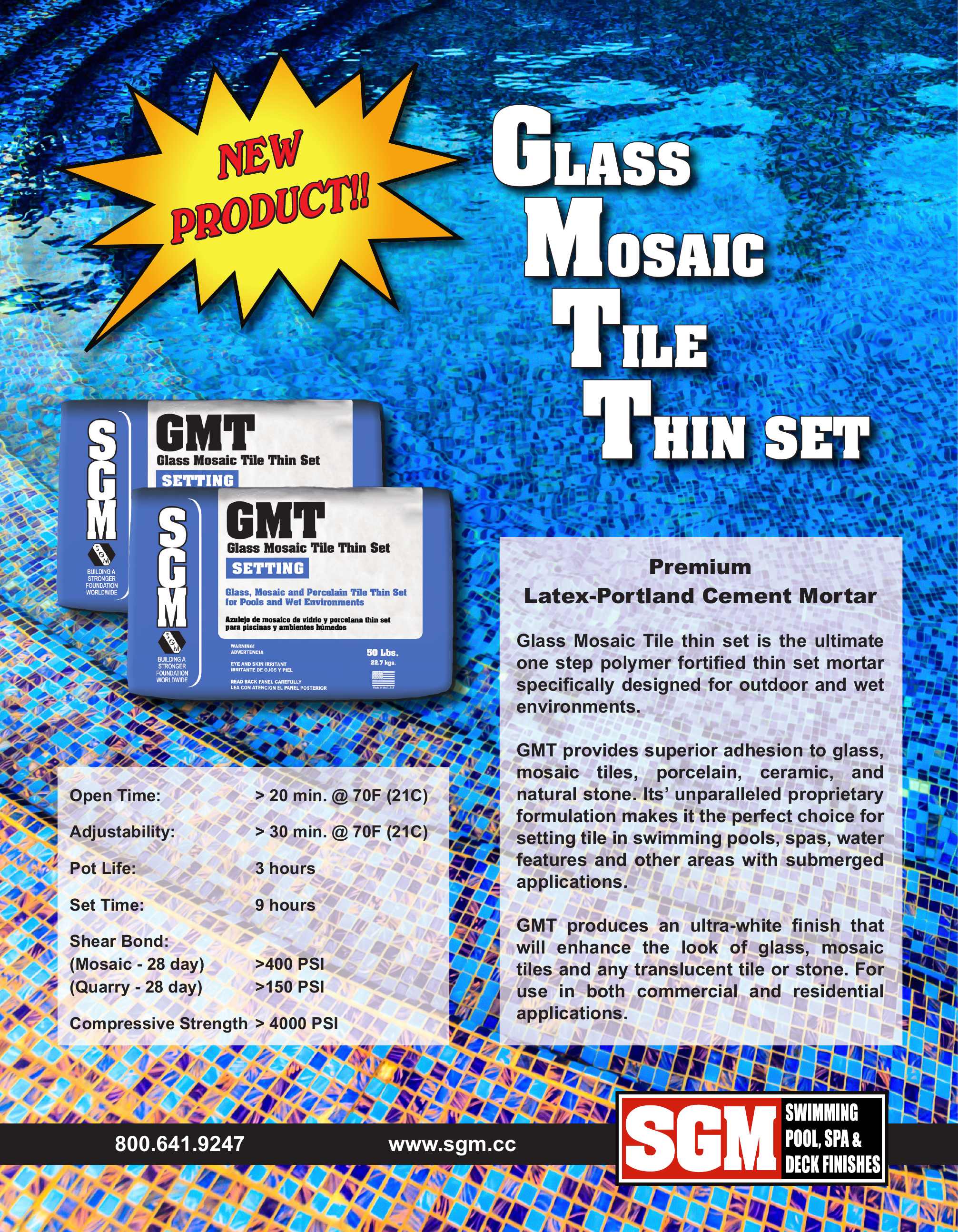 SGM, Inc., Catalogs, Glass Mosaic Tile Thin Set | ARCAT