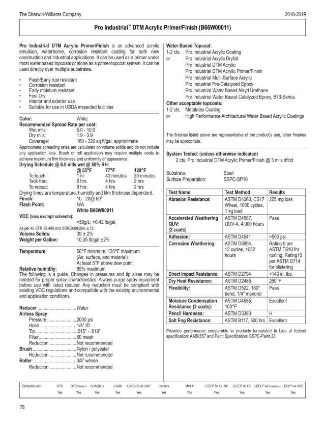 Sherwin-Williams, Catalogs, Painting Systems Catalog | ARCAT