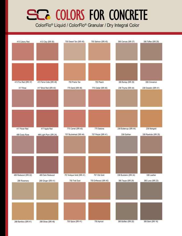 Solomon Colors, Catalogs, Colors for Concrete | ARCAT