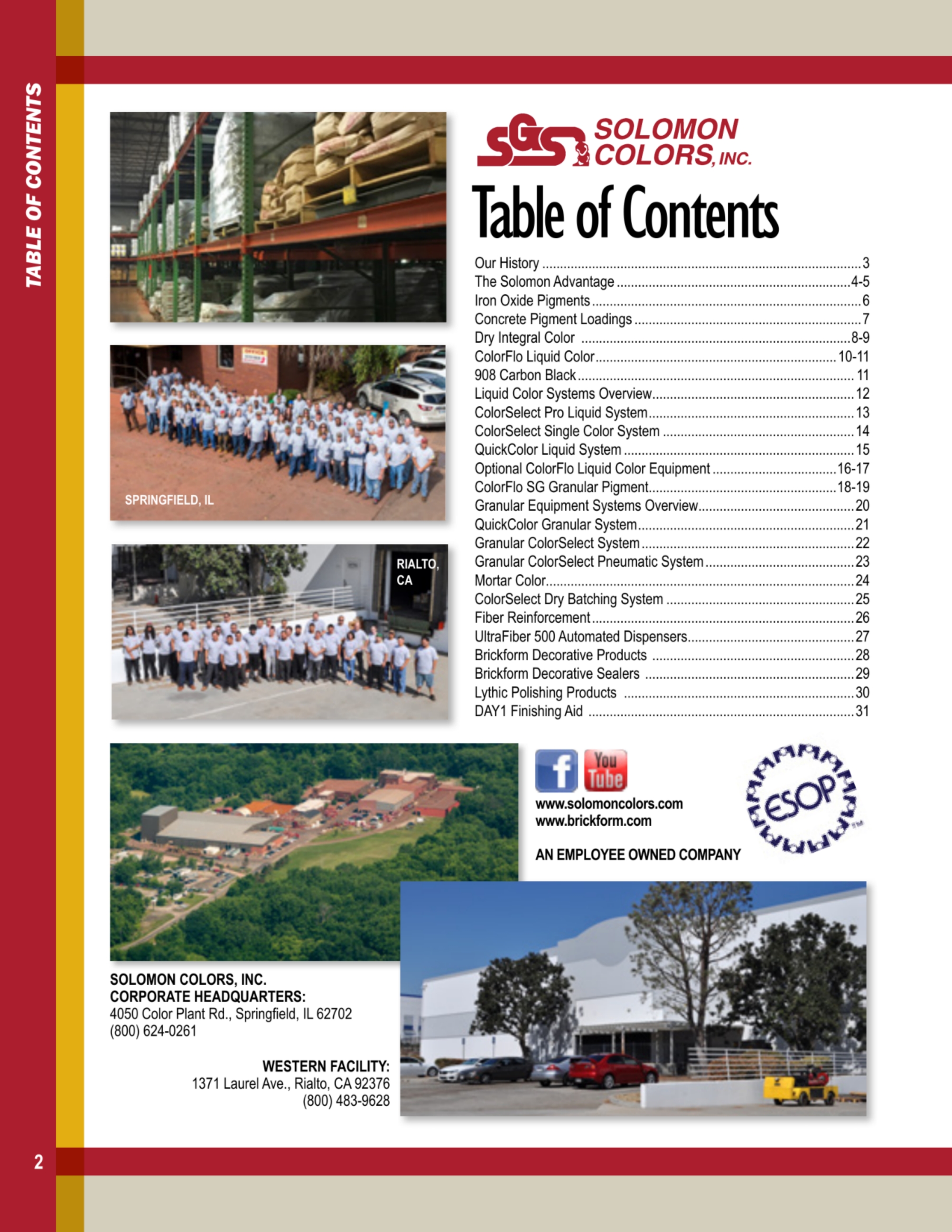 Solomon Colors, Catalogs, Product Guide | ARCAT