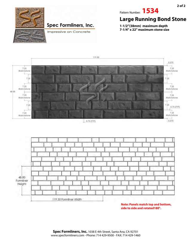 Spec Formliners, Inc., Catalogs, 1500s: Rock Patterns | ARCAT