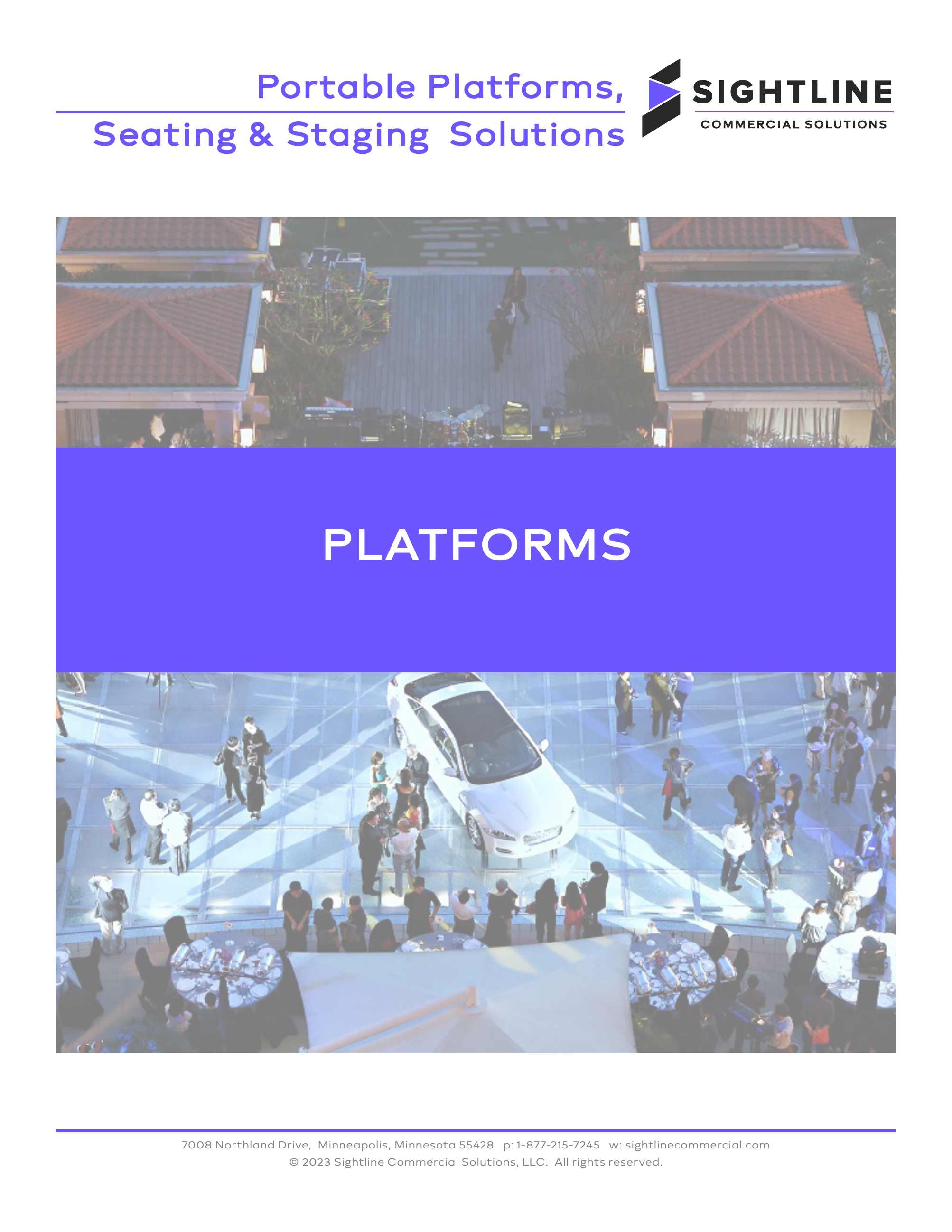 Sightline Commercial Solutions, Catalogs, Portable Platforms, Seating ...
