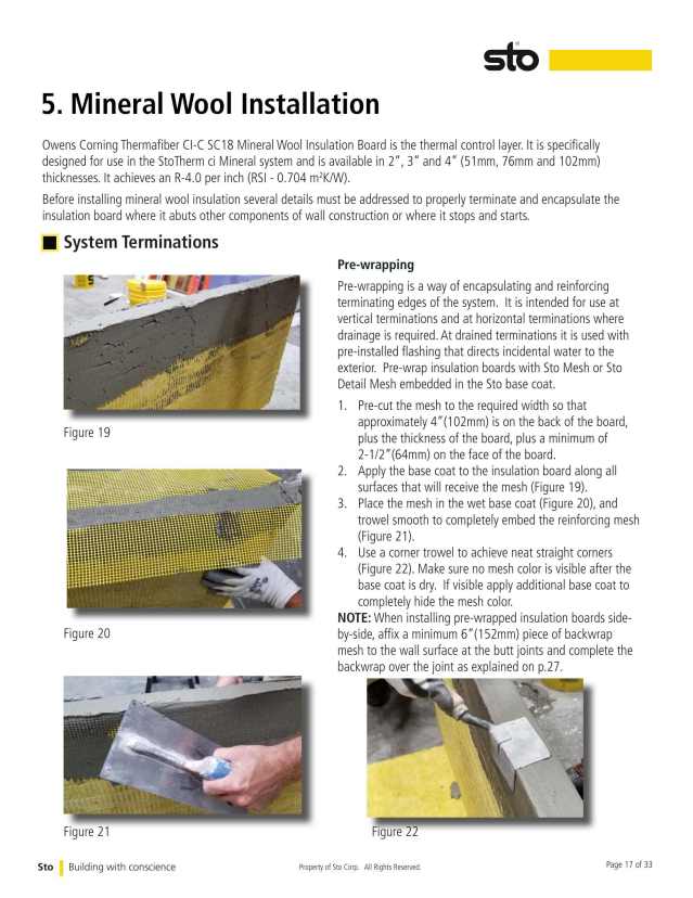 STO Corp., Catalogs, StoTherm ciMineral Installation Guide | ARCAT