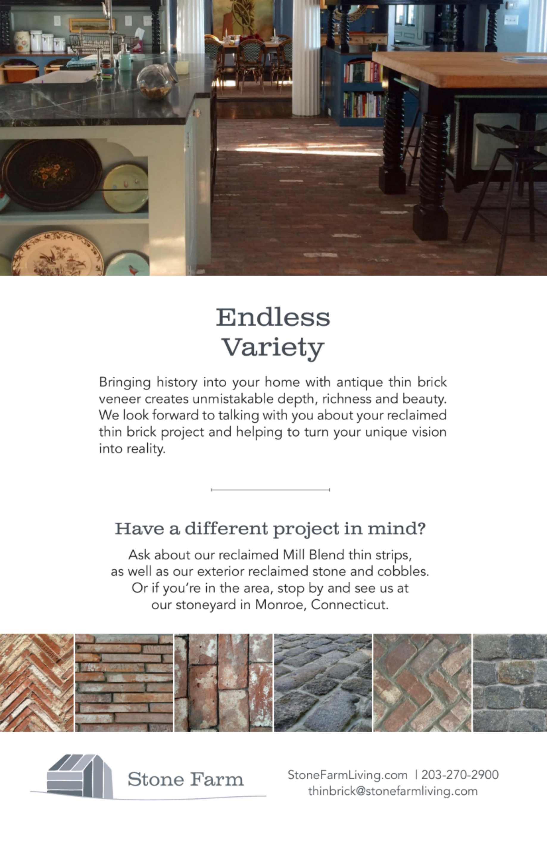 Stone Farm, Catalogs, Reclaimed Thin Brick Floor Tile | ARCAT