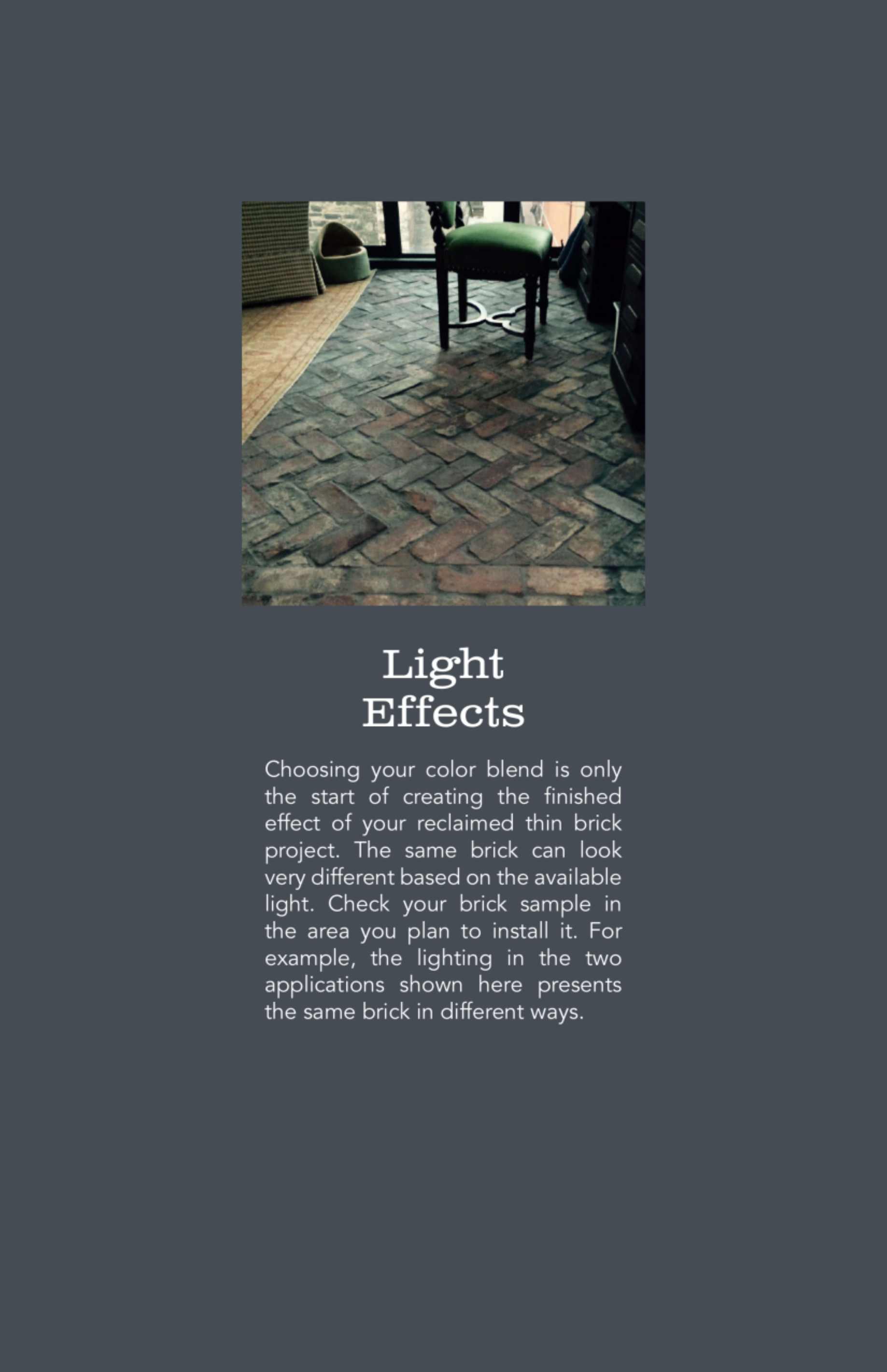 Stone Farm, Catalogs, Reclaimed Thin Brick Floor Tile | ARCAT