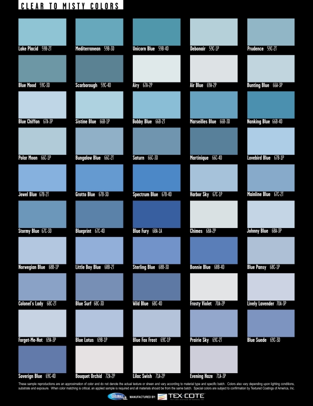 Tex-Cote LLC, Catalogs, COOLWALL Colors | ARCAT