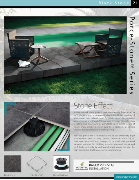Tile Tech Pavers, Catalogs, Porcelain Catalog | ARCAT