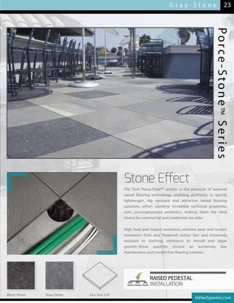 Tile Tech Pavers, Catalogs, Porcelain Catalog | ARCAT