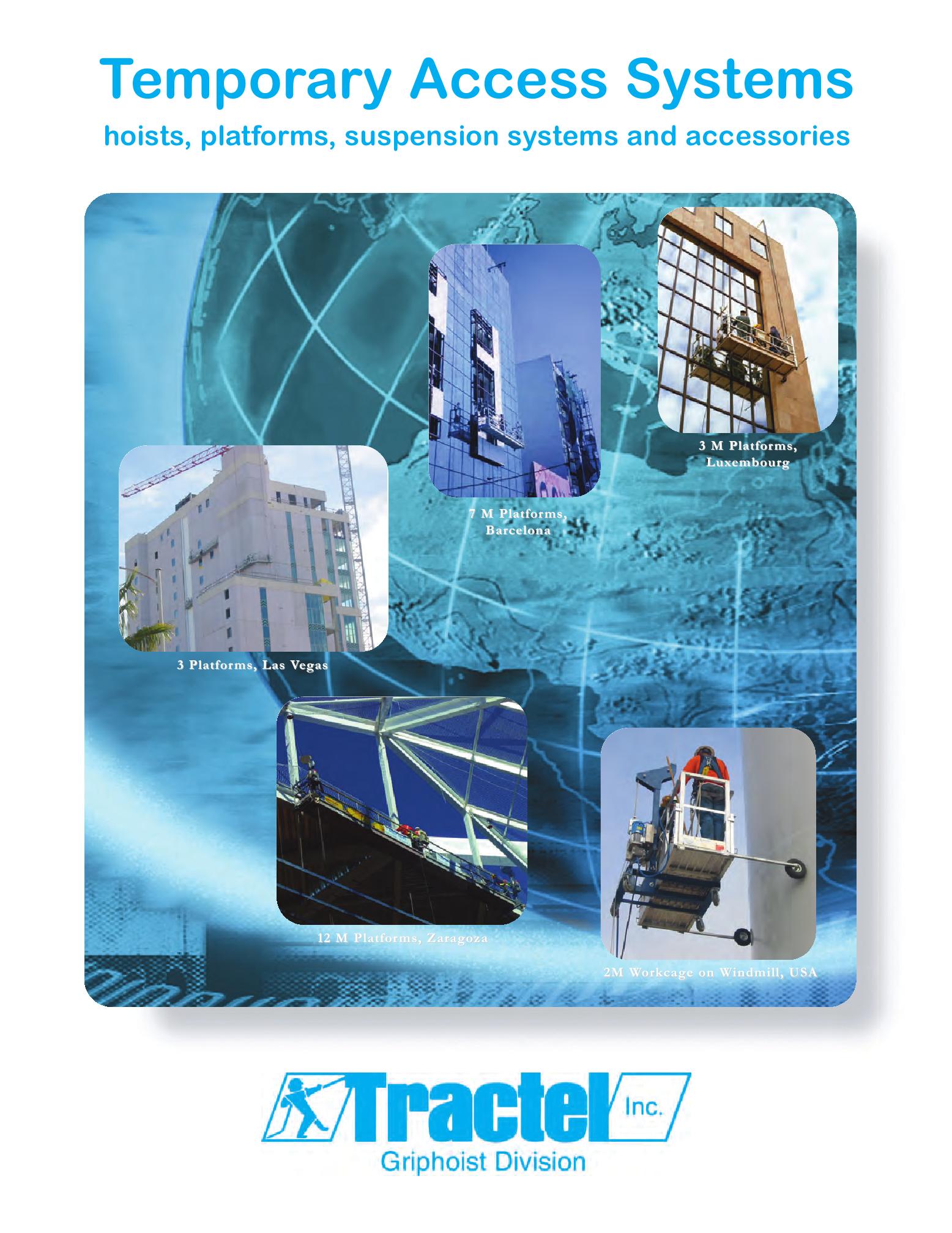 Tractel Ltd., Catalogs, SWINGSTAGE: Temporary Access Systems | ARCAT
