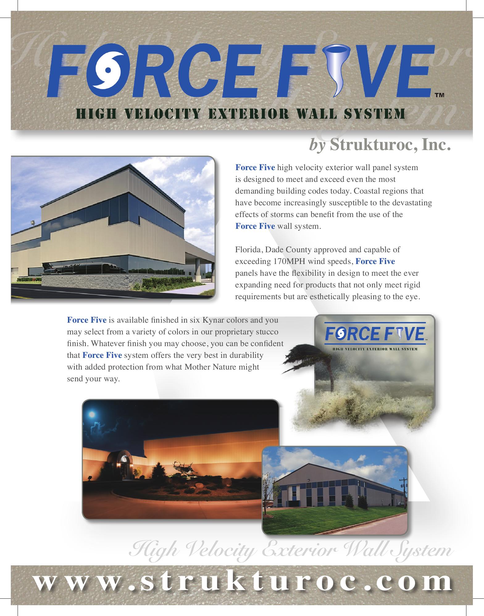 TransAmerican Strukturoc, Inc., Catalogs, Force Five | ARCAT