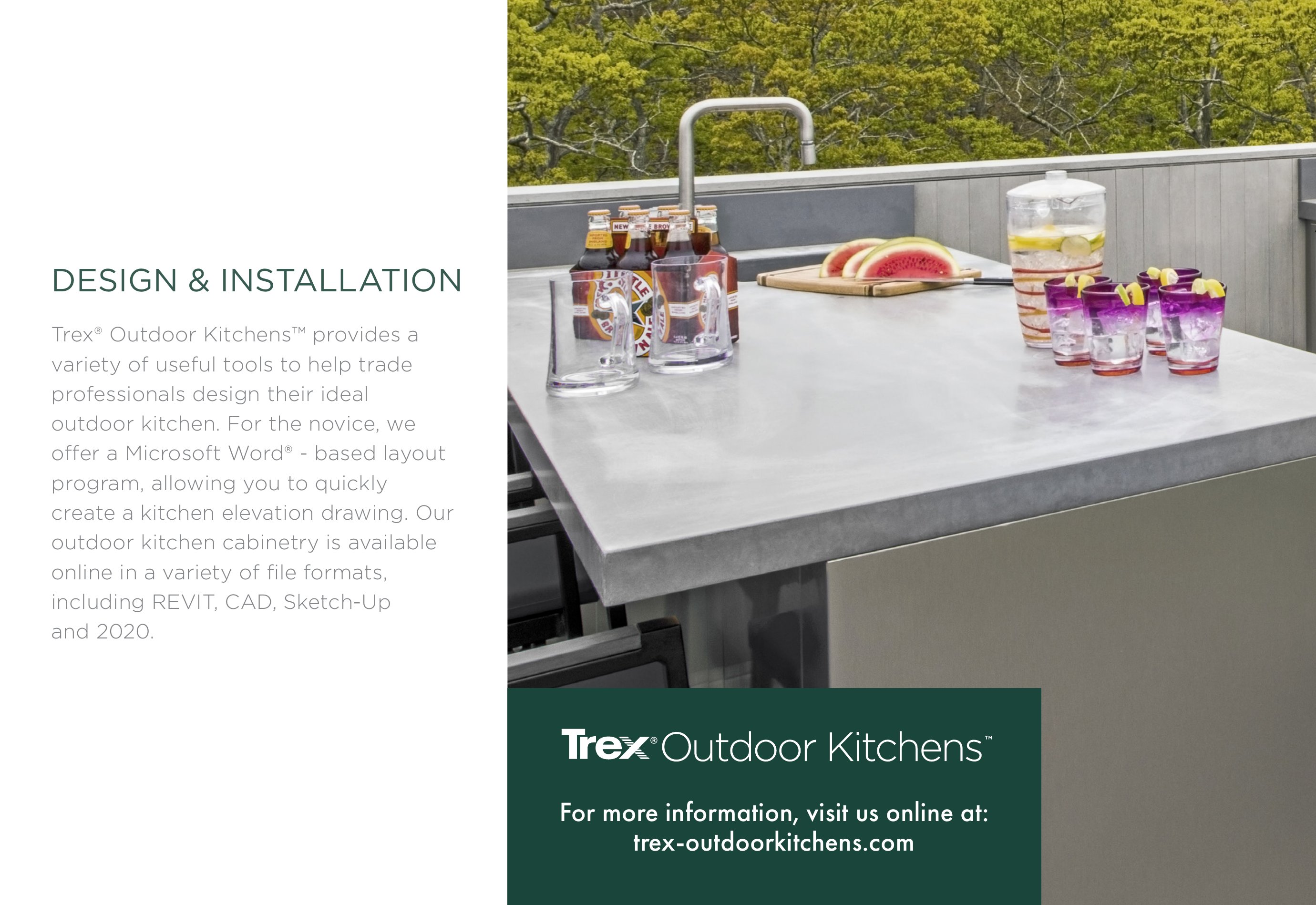 Trex Outdoor Kitchens, Catalogs, Outdoor Booklet | ARCAT