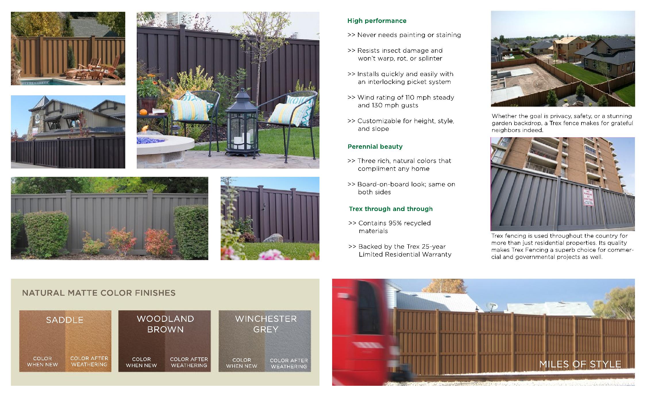 Trex Fencing, Catalogs, Trex Seclusions | ARCAT