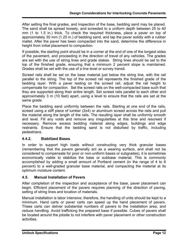 UNILOCK®, Catalogs, Design Considerations for Interlocking Concrete ...