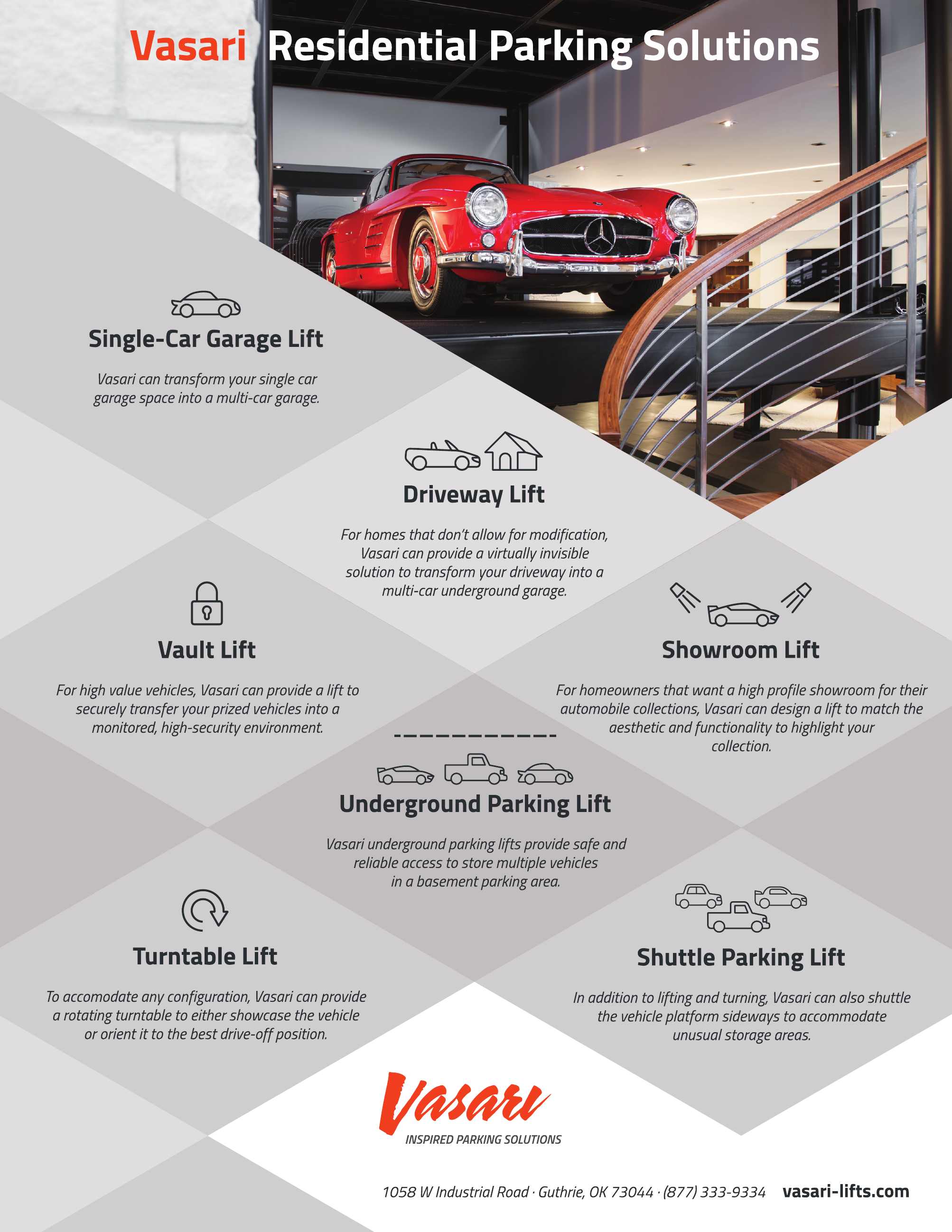 VASARI™, Catalogs, Custom Residential Car Lifts | ARCAT