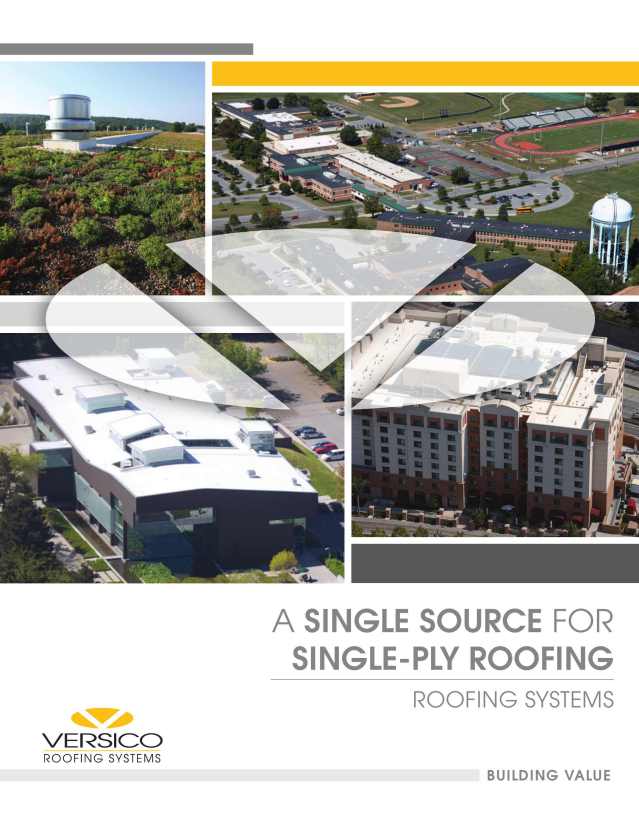 Versico Roofing Systems, Catalogs, All Systems Brochure | ARCAT