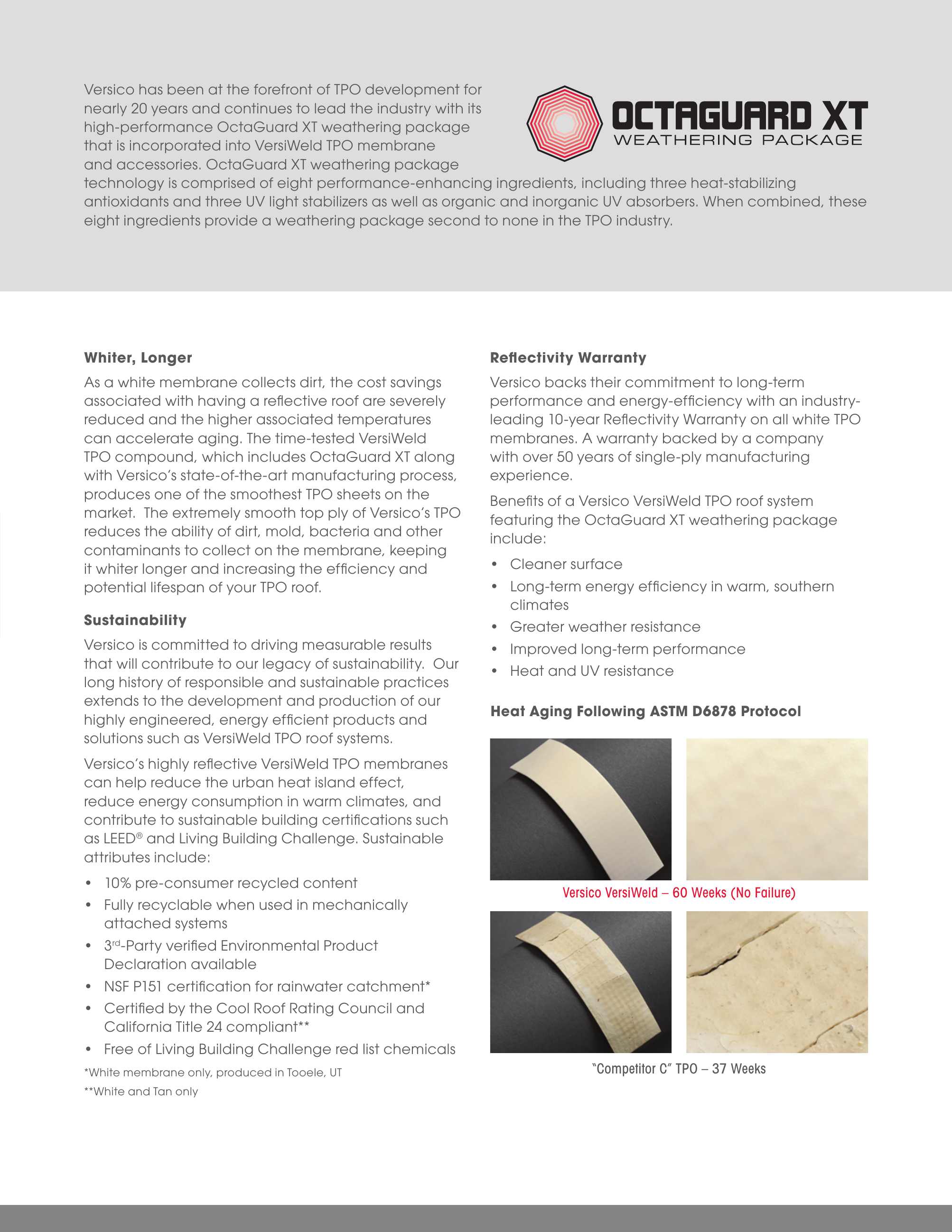 Versico Roofing Systems, Catalogs, VersiWeld TPO Brochure | ARCAT