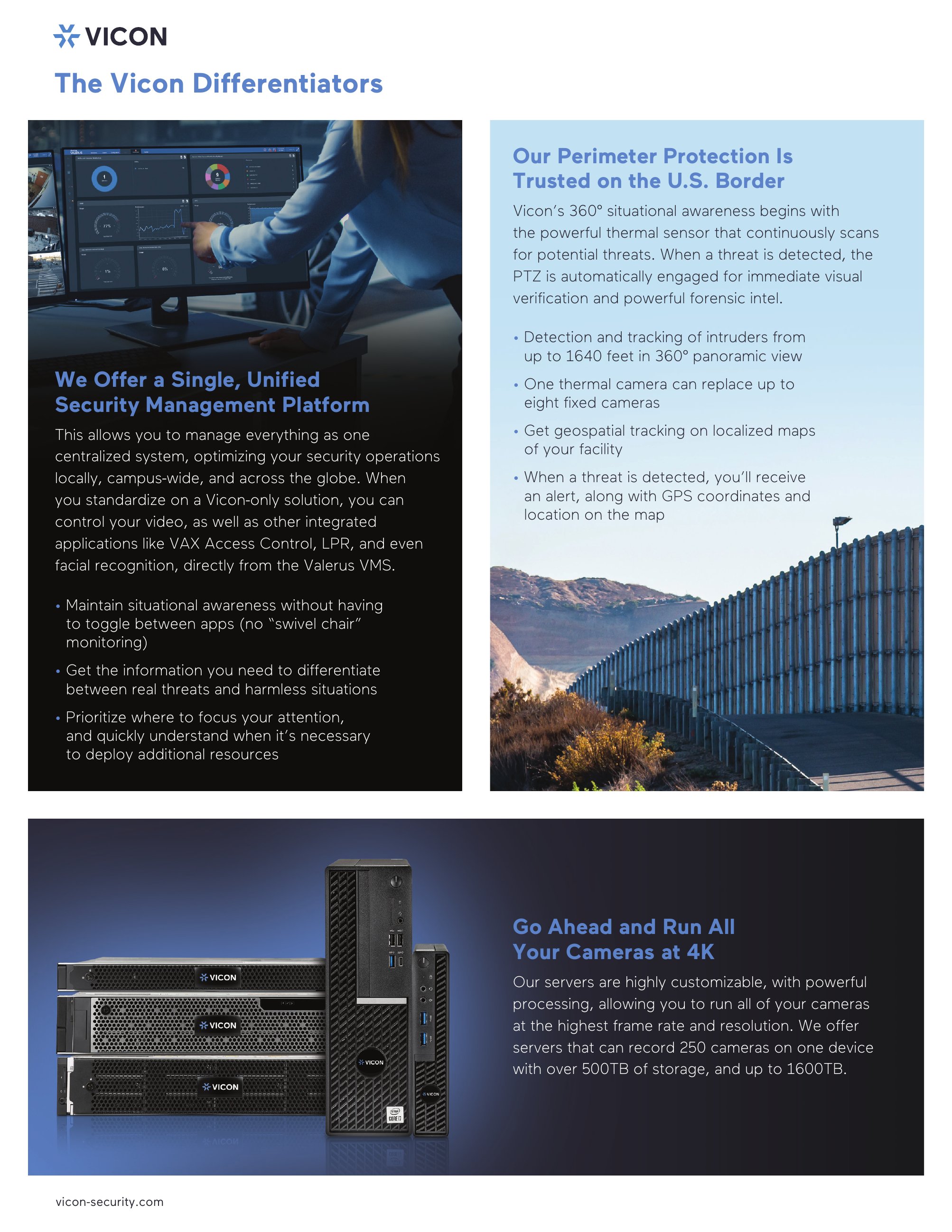 Vicon Industries, Catalogs, Vicon for Data Centers Brochure | ARCAT