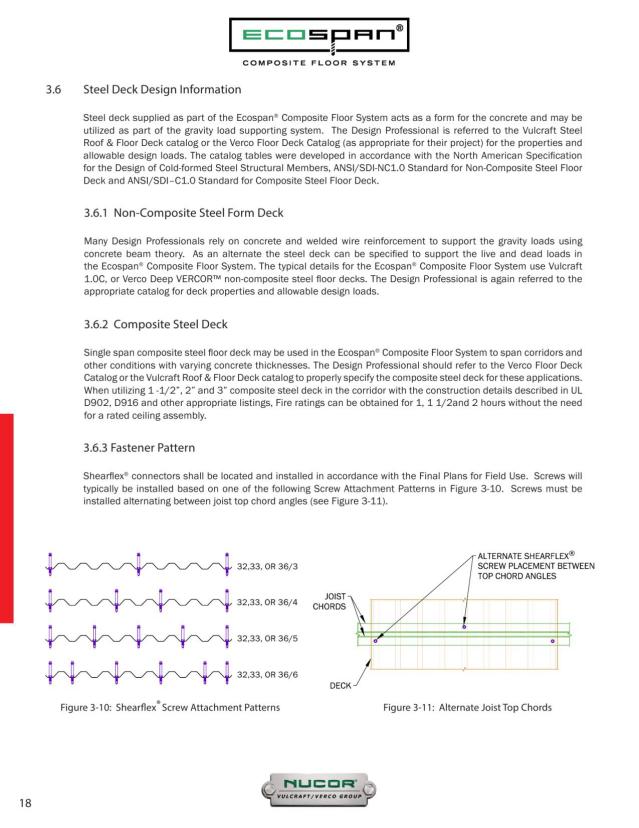 Vulcraft/Verco Group, Catalogs, Ecospan Design Manual | ARCAT