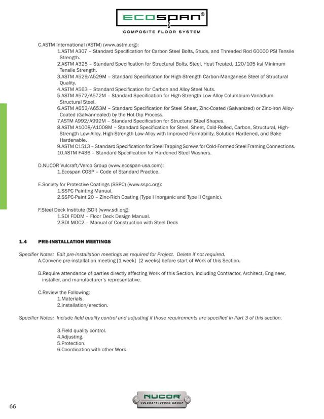 Vulcraft/Verco Group, Catalogs, Ecospan Design Manual | ARCAT