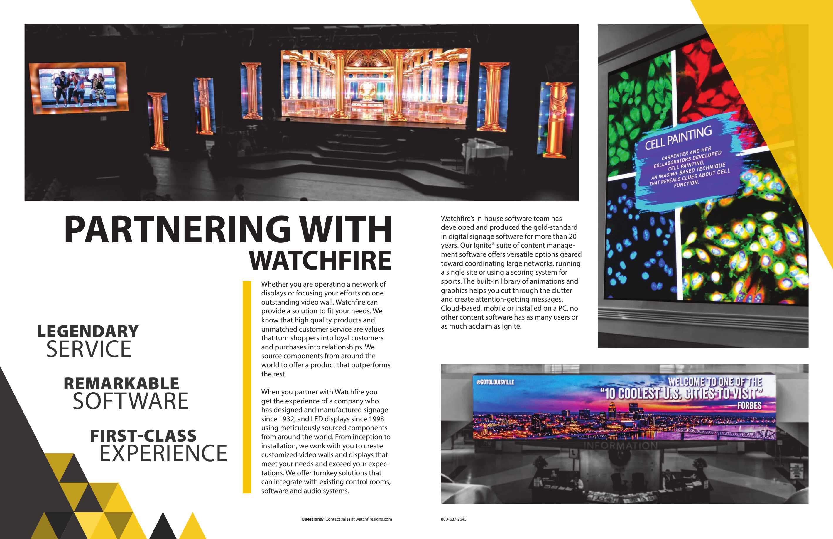 Watchfire Signs, Catalogs, LED Solutions Indoor Video Displays | ARCAT