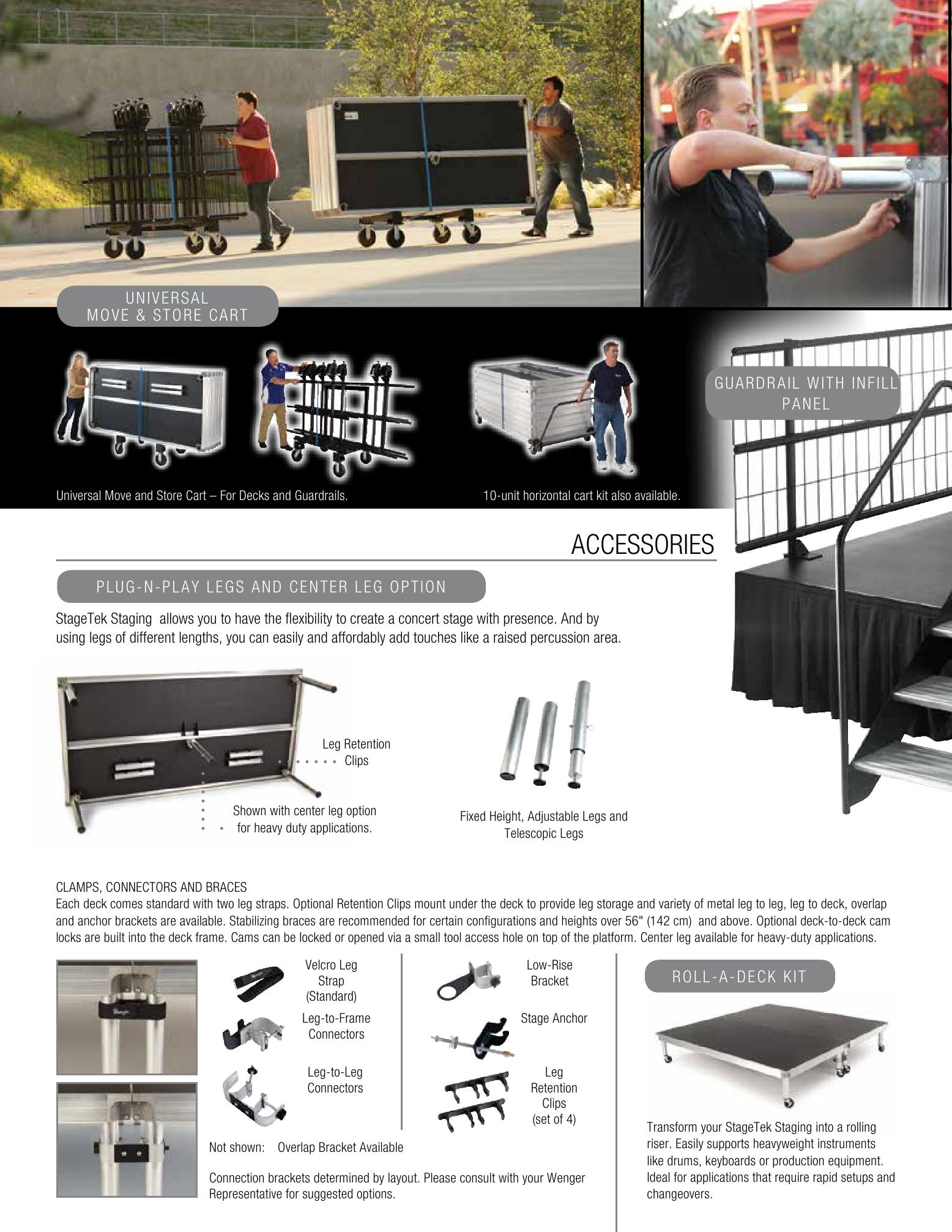 Wenger Corporation, JR Clancy and GearBoss, Catalogs, StageTek Staging ...