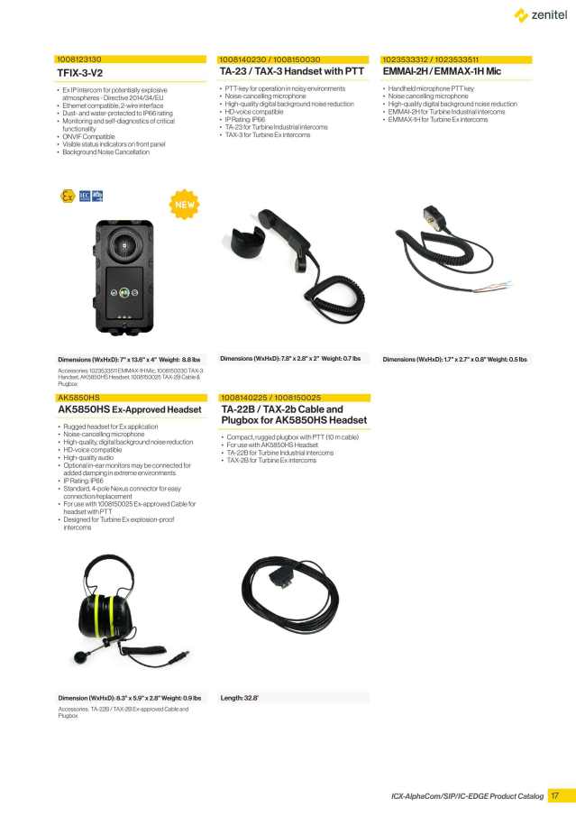 Zenitel, Catalogs, Americas Onshore, Safety & Security Product Catalog 2022 | ARCAT