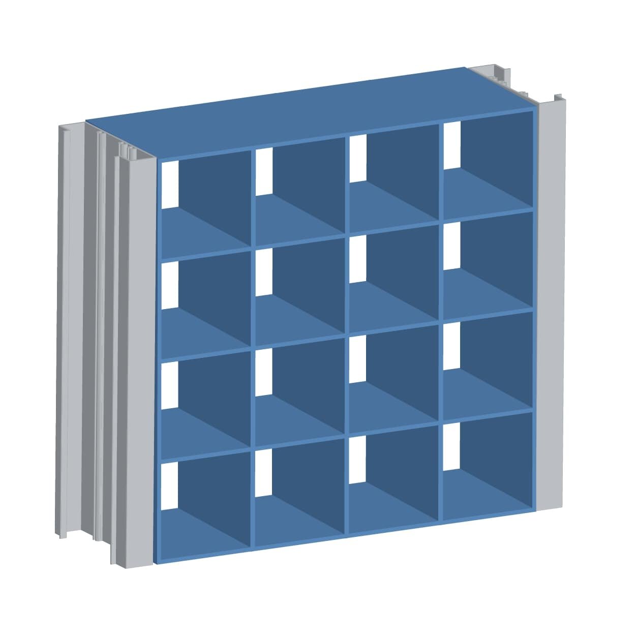 Building Product: Extruded Aluminum Modular Grille Screen (Stationary ...